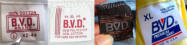 vintage B.V.D. T-Shirt BVD Brand Tag | Bradley Voorhees Day