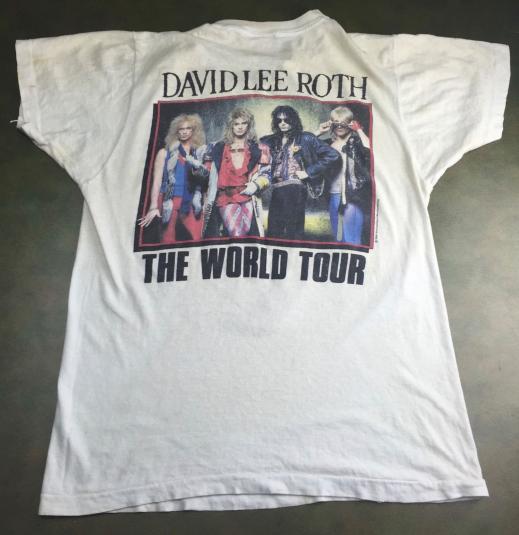 Vintage 1986 David Lee Roth World Tour Concert T-Shirt | Defunkd