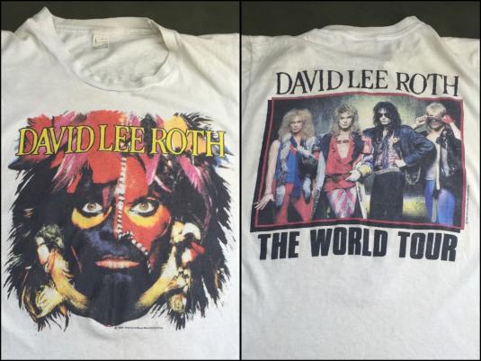 Vintage 1986 David Lee Roth World Tour Concert T-Shirt | Defunkd