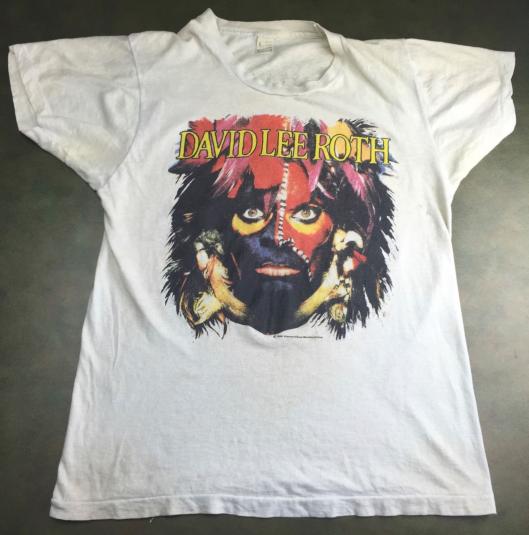 Vintage 1986 David Lee Roth World Tour Concert T-Shirt | Defunkd