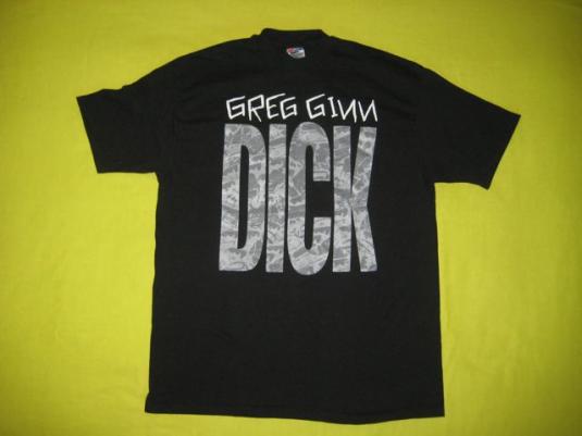 vintage GREG GINN BLACK FLAG 1993 DICK TOUR T-Shirt punk xl | Defunkd