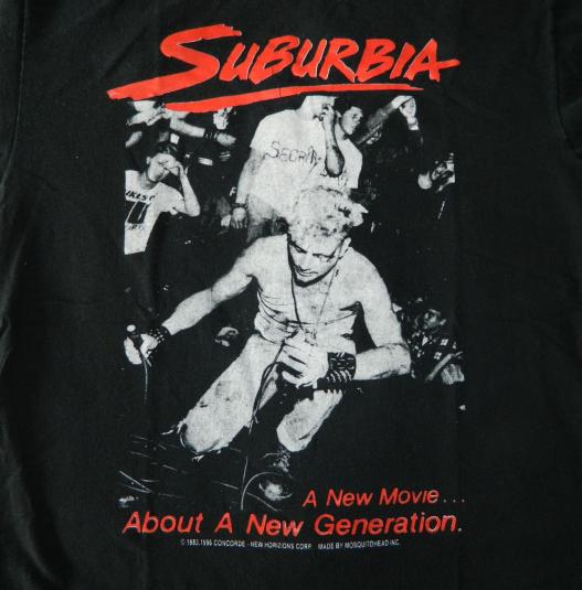 Vintage SUBURBIA MOVIE PROMO T-Shirt MOSQUITOHEAD PUNK ROCK | Defunkd