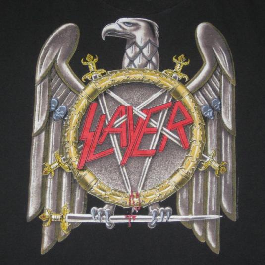 vintage SLAYER 1990 SEASONS IN THE ABYSS T-Shirt Original XL | Defunkd