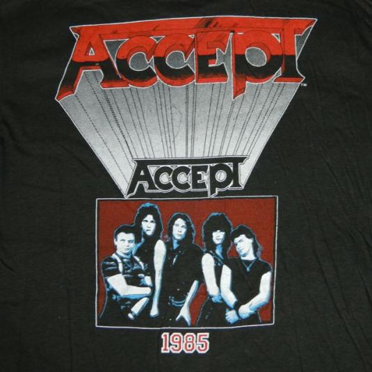 Vintage ACCEPT 1985 METAL HEART TOUR T-Shirt concert NOS | Defunkd