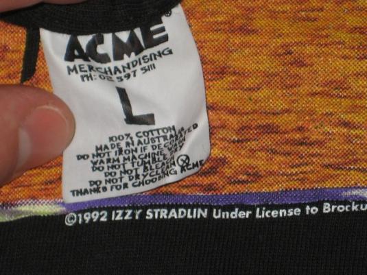 vintage IZZY STRADLIN AND THE JU JU HOUNDS 1992 T-Shirt tour | Defunkd