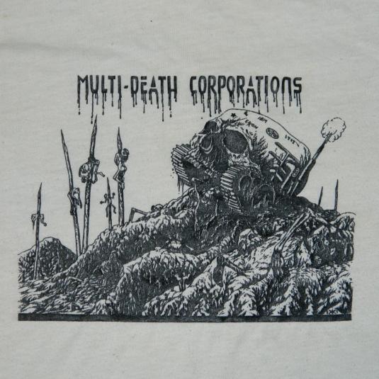 Vintage MDC 1983 MULTI-DEATH CORPORATIONS T-Shirt Tour 80s | Defunkd