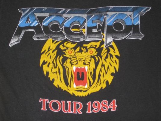 vintage ACCEPT 1984 BALLS TO THE WALL TOUR T-Shirt 80s | Defunkd