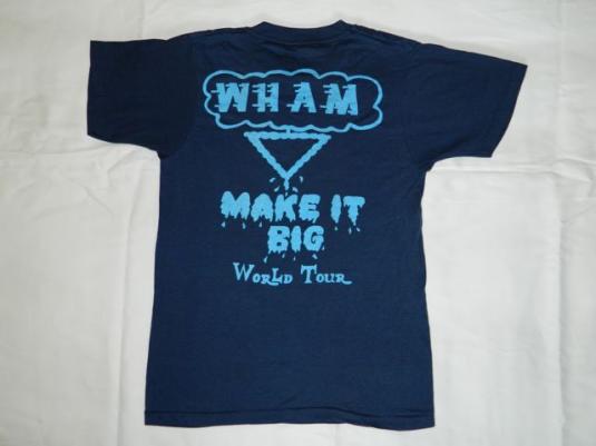 vintage WHAM! 1984 MAKE IT BIG TOUR T-Shirt George Michael | Defunkd