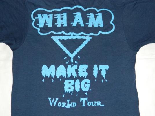vintage WHAM! 1984 MAKE IT BIG TOUR T-Shirt George Michael | Defunkd