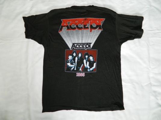 Vintage ACCEPT 1985 METAL HEART TOUR T-Shirt concert NOS | Defunkd