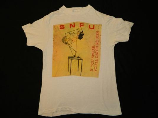 Vintage SNFU 1986 If You Swear… Tour T-shirt Original | Defunkd