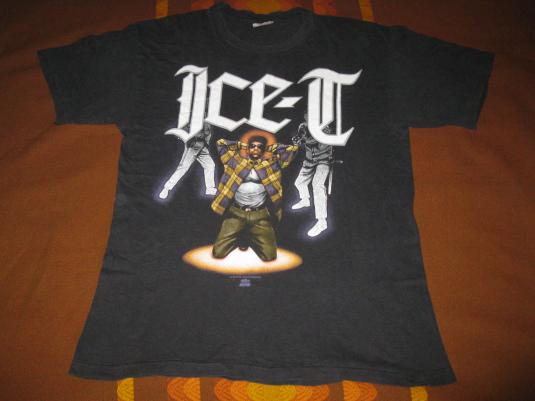 1992 ICE-T ORIGINAL GANGSTER VINTAGE TSHIRT RHYME SYNDICATE | Defunkd