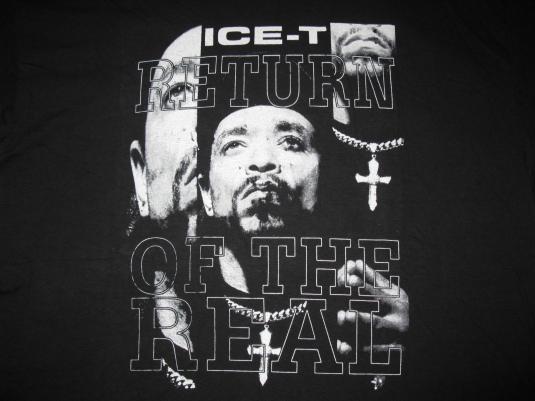 90s ICE-T RETURN OF THE REAL VINTAGE T-SHIRT RHYME SYNDICATE | Defunkd