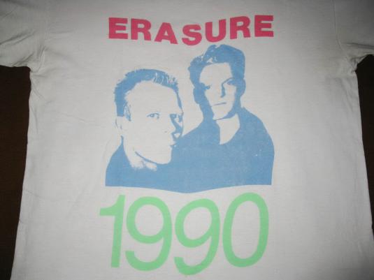 1990 ERASURE THE WILD! TOUR VINTAGE T-SHIRT | Defunkd