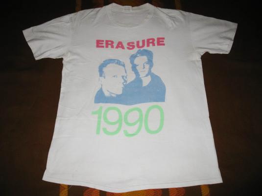 1990 ERASURE THE WILD! TOUR VINTAGE T-SHIRT | Defunkd