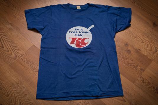 RC Cola T-Shirt, Vintage 1980s, Lovin’ Man Looking for Woman | Defunkd
