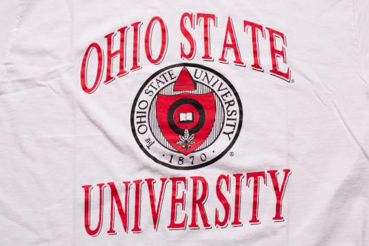 Ohio State University Crest T-shirt, Champion Brand, College | Defunkd