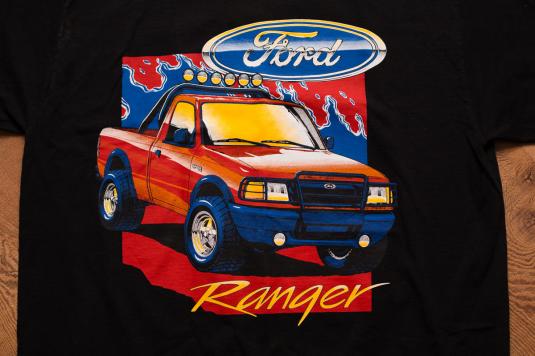 Ford Ranger XL Truck T-Shirt, USA American Flag, 90s Vehicle | Defunkd