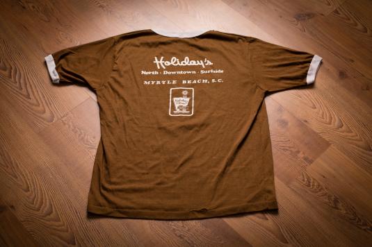 1981 Holiday Inn Pool Party Ringer T-Shirt Sexy Bikini Woman | Defunkd