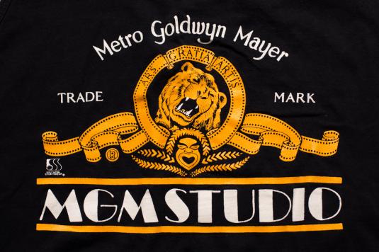 MGM Studio Tank Top, Classic Gold Film/Roaring Lion Logo | Defunkd