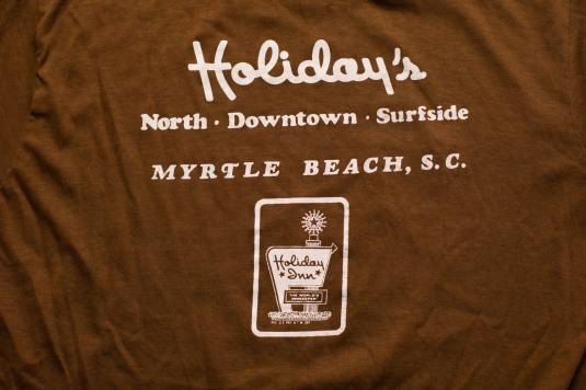 1981 Holiday Inn Pool Party Ringer T-Shirt Sexy Bikini Woman | Defunkd