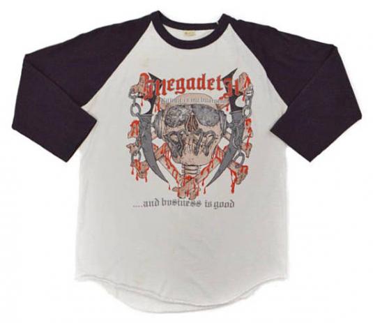 Vintage 80s Megadeth Killing is My Business T Shirt Sz L | Defunkd