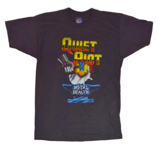 Vintage 80s Quiet Riot Metal Health T Shirt Sz L | Defunkd