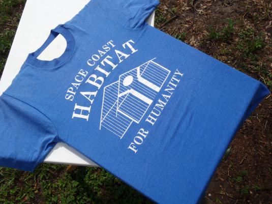 Vintage 1980s Space Coast Habitat For Humanity T-Shirt M/S | Defunkd
