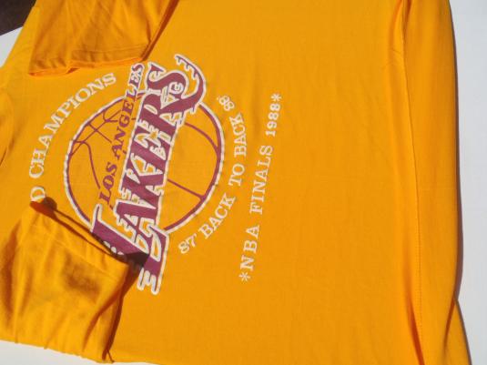 Vintage 1980s Los Angeles Lakers 1987-1988 Champions T-Shirt | Defunkd