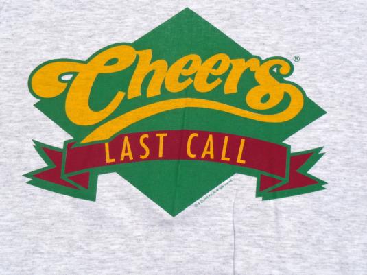 Vintage NOS 1990s Gray Cheers Last Call Television T Shirt L | Defunkd