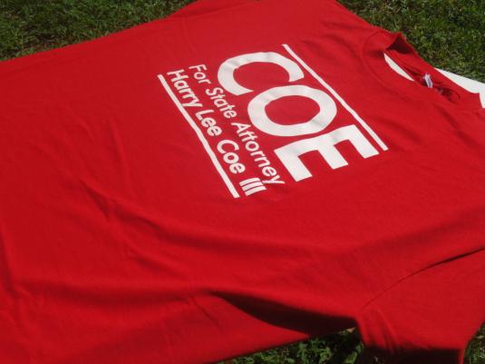 Vintage 1990s Harry Lee Coe Political Campaign T-Shirt XL | Defunkd