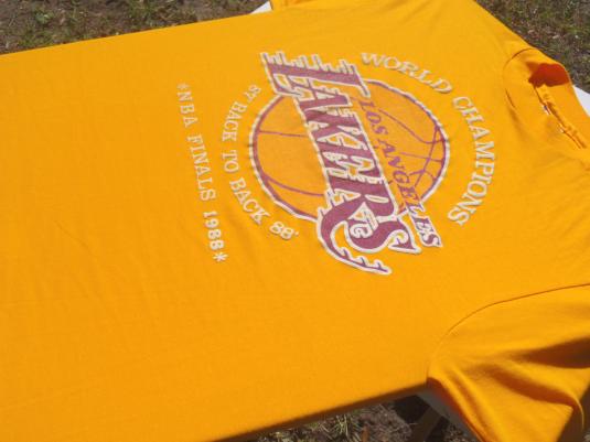 Vintage 1980s Los Angeles Lakers 1987-1988 Champions T-Shirt | Defunkd