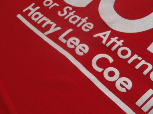 Vintage 1990s Harry Lee Coe Political Campaign T-Shirt XL | Defunkd