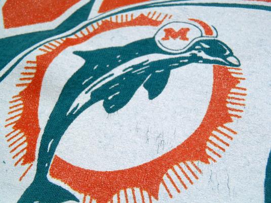 Vintage 1980s Miami Dolphins NFL Throwback T-Shirt L | Defunkd