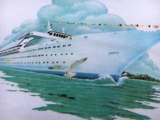 Vintage 1980s MS Sunward II Cruise Ship Souvenir T-Shirt XS | Defunkd
