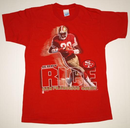 Vintage San Francisco 49ers Jerry Rice NFL Football T-Shirt | Defunkd