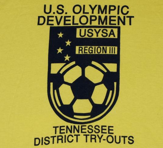 Vintage 80s USA Olympic Soccer Futbal T-Shirt | Defunkd