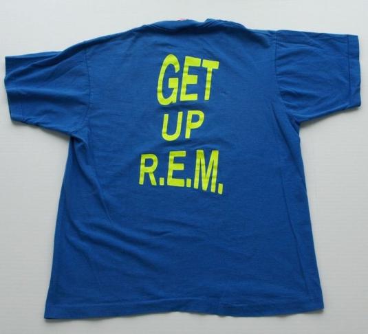 Vintage 1980s 1989 R.E.M. REM Get Up Concert Tour T Shirt | Defunkd