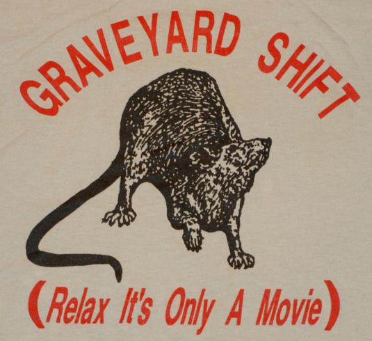 VTG Stephen King Graveyard Shift Horror Movie RAT T-Shirt | Defunkd