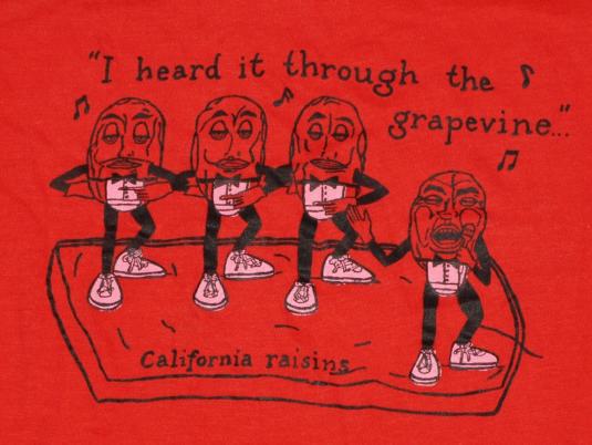 Vintage 1980s California Raisins Grapevine T-Shirt | Defunkd