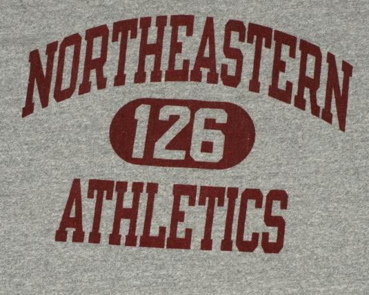 80s Champion Rayon Blend Northeastern Athletics T-Shirt | Defunkd