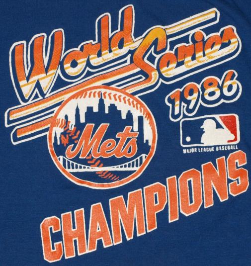 VTG 1986 New York Mets World Series Baseball T-Shirt 80’s | Defunkd