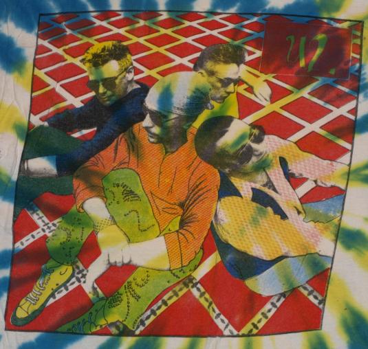 1992 U2 Achtung Baby Zoo TV Tie Dye Concert Tour T-Shirt | Defunkd