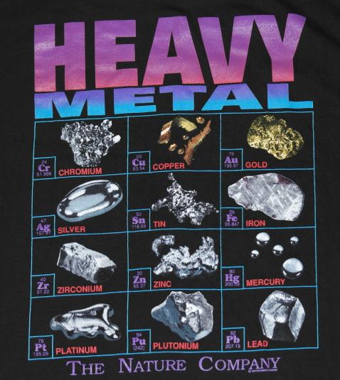 vintage Heavy Metal Mineral 1990s T-shirt Black | Defunkd