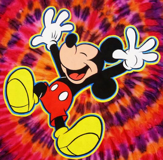 VINTAGE MICKEY MOUSE DISNEY TIE DYE HIPPIE T-SHIRT | Defunkd