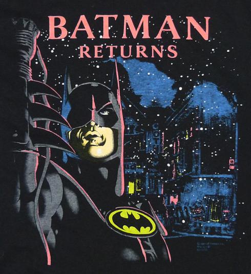 VINTAGE 1992 BATMAN RETURNS MOVIE T-SHIRT XXL | Defunkd
