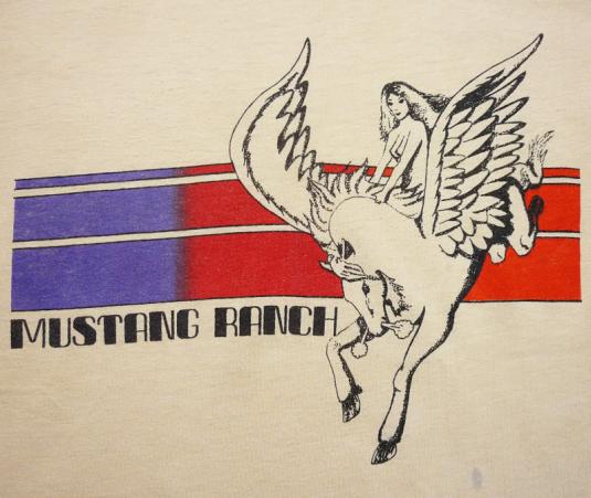 VINTAGE MUSTANG RANCH BROTHEL STRIP CLUB WHORE HOUSE T-SHIRT | Defunkd