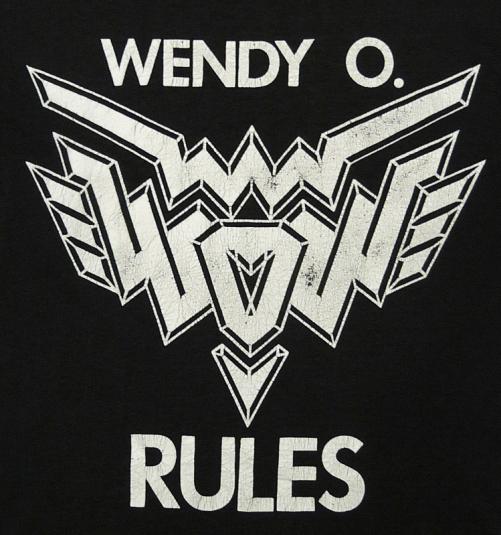 1980’s WENDY O, WILLIAMS PLASMATICS PUNK ROCK T-SHIRT M | Defunkd