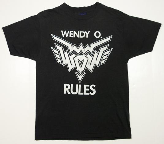 1980’s WENDY O, WILLIAMS PLASMATICS PUNK ROCK T-SHIRT M | Defunkd