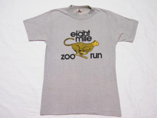 Vintage 1979 Mac Eight Mile Zoo Run Running Race T-Shirt | Defunkd